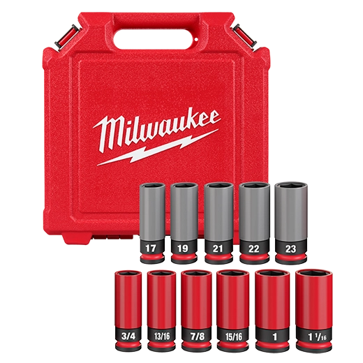 (11PC) SHOCKWAVE Impact Duty™ 1/2 Drive SAE & Metric Lug Nut Wheel ...