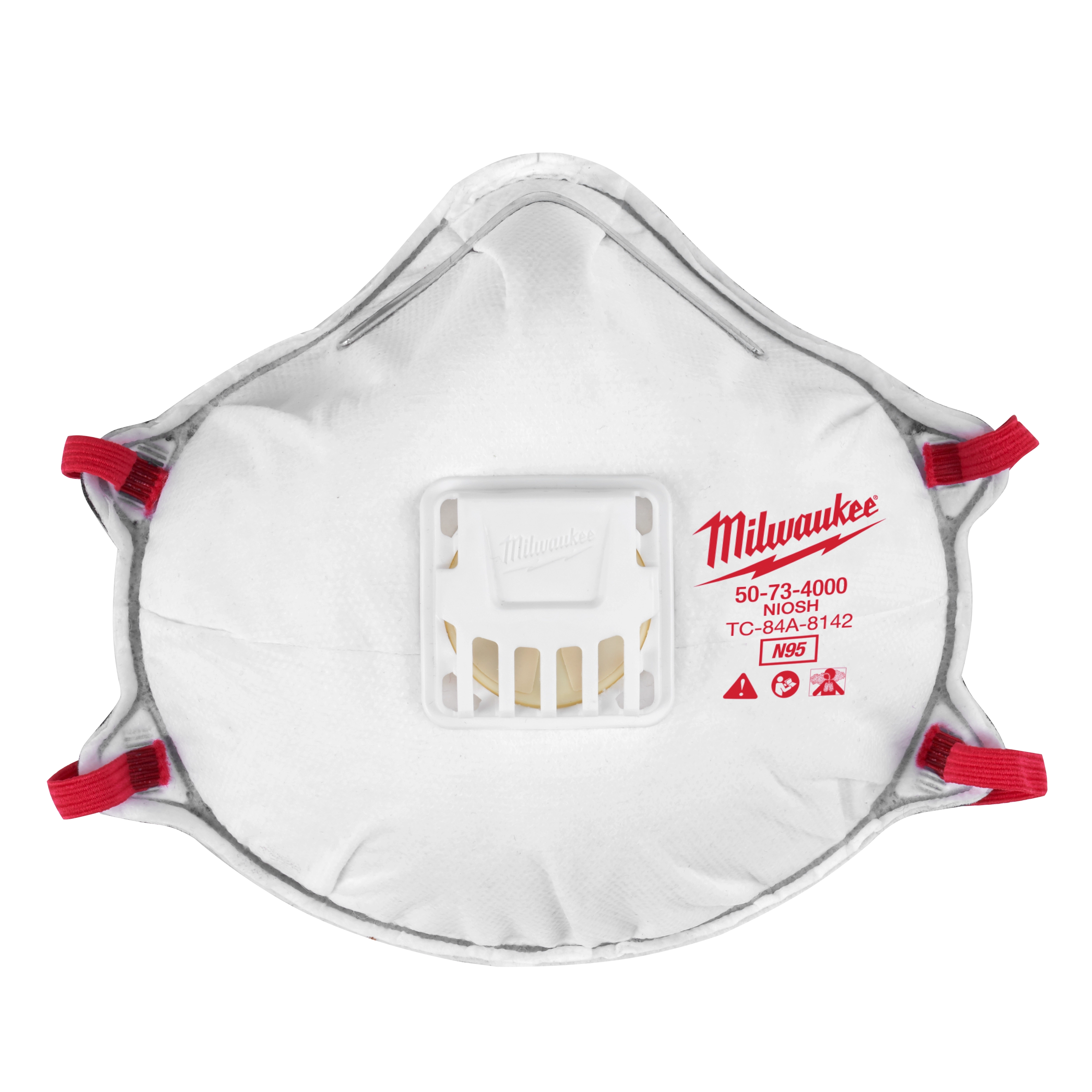 (10PK) Disposable N95 Valved Respirator Masks w/Gasket | Milwaukee Tool