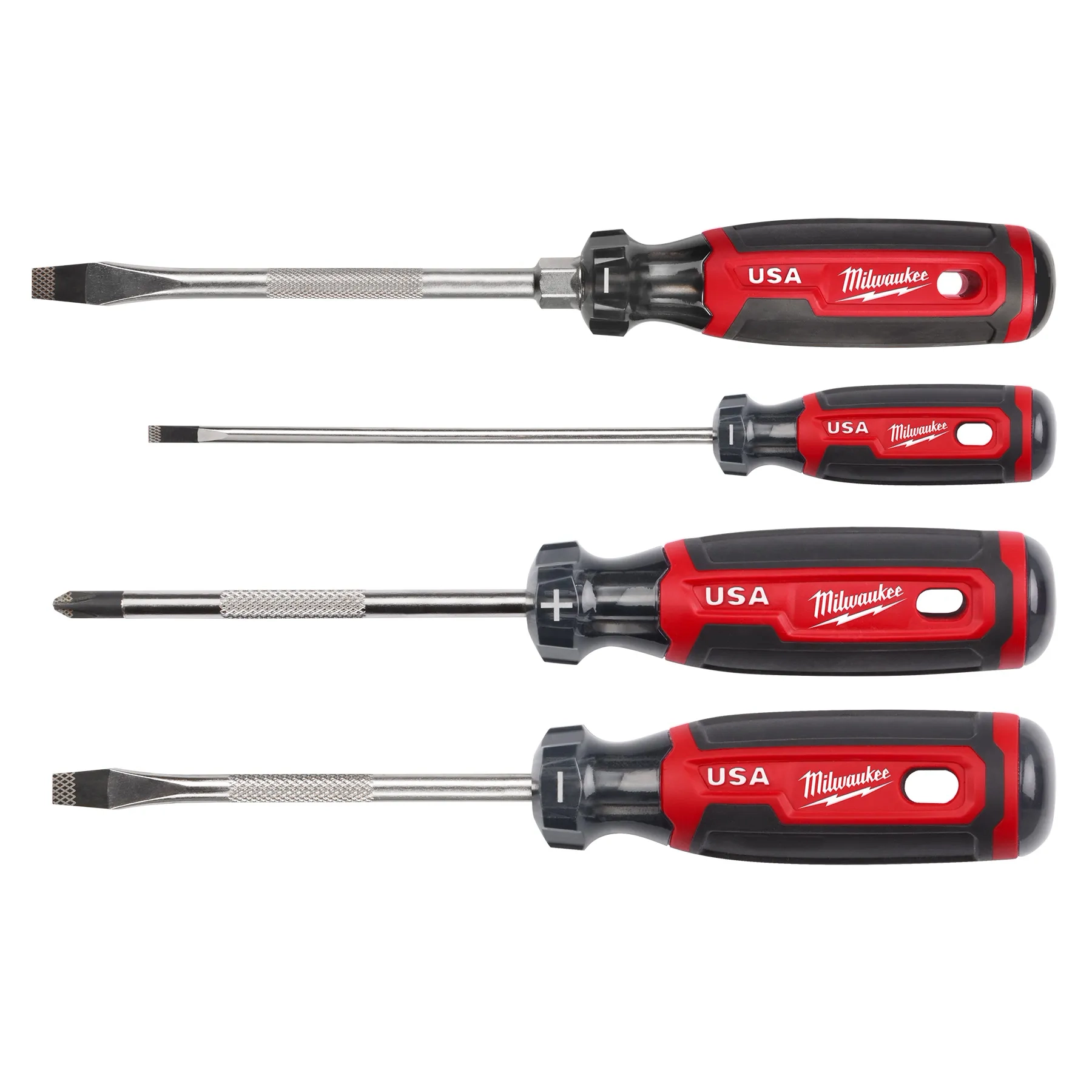 4PC Cushion Grip Screwdriver Set (USA) | Milwaukee Tool
