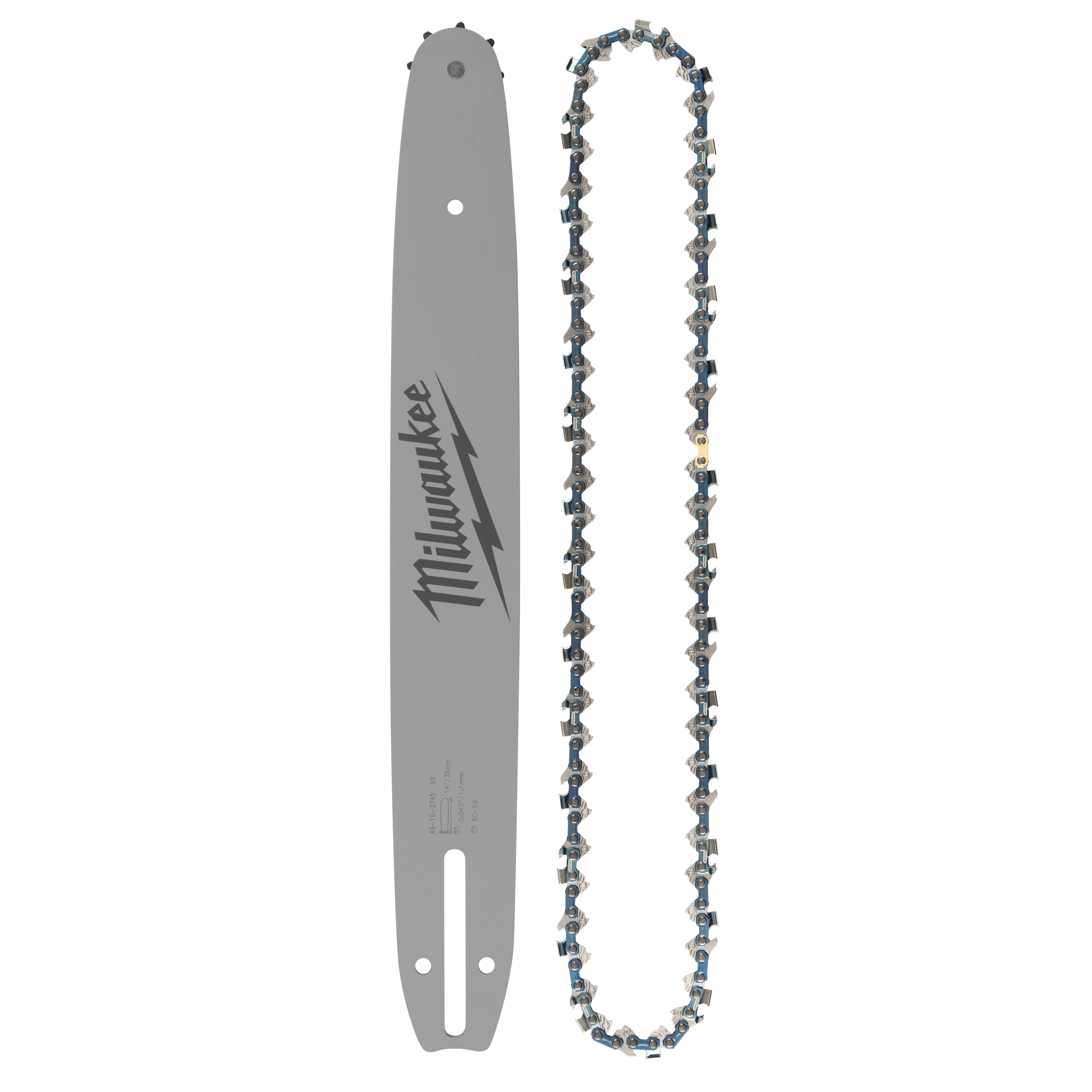 14" .325" Low Profile Pitch, .043" Gauge Saw Chain & Guide Bar Set ...