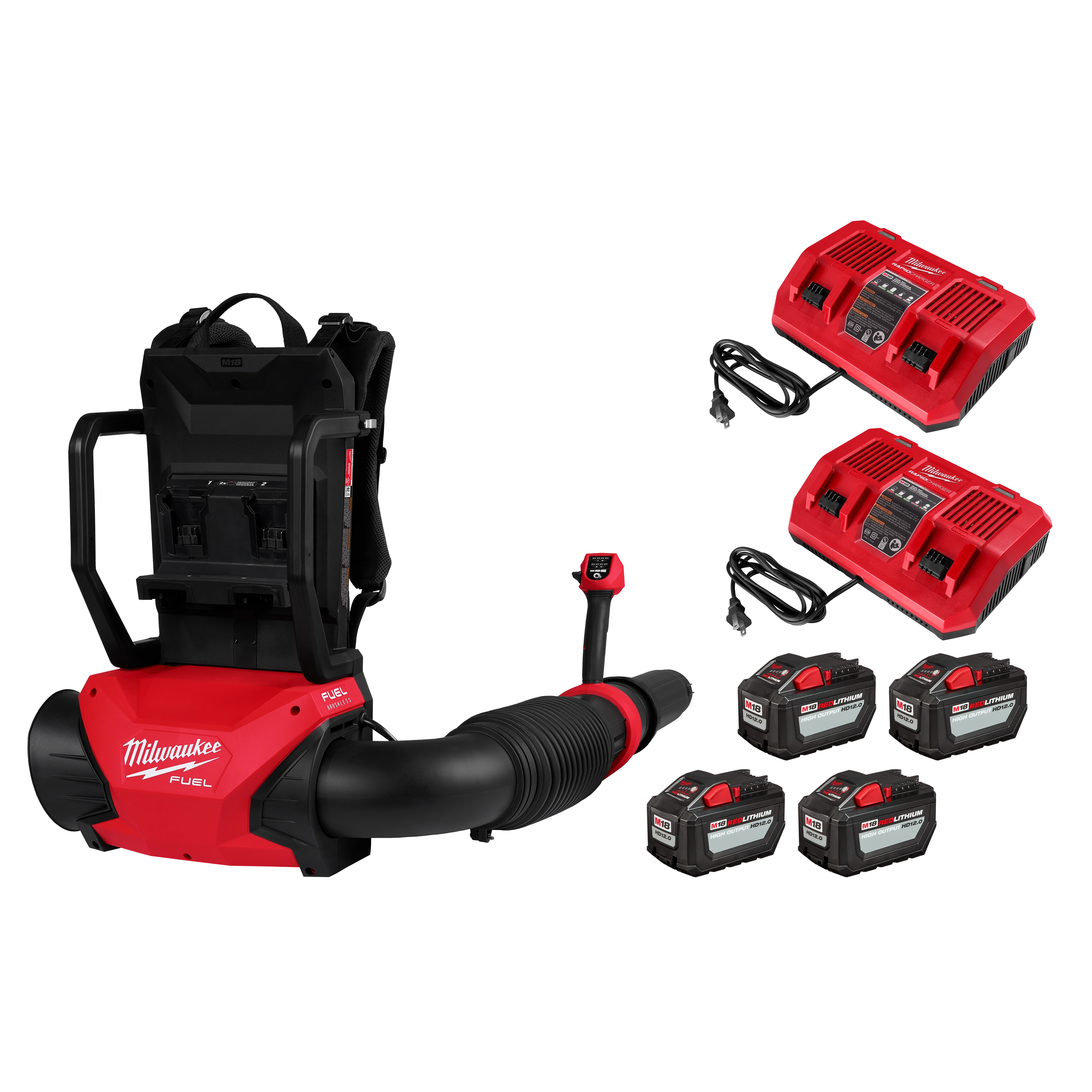 M18 FUEL™ Dual Battery Backpack Blower Kit | Milwaukee Tool