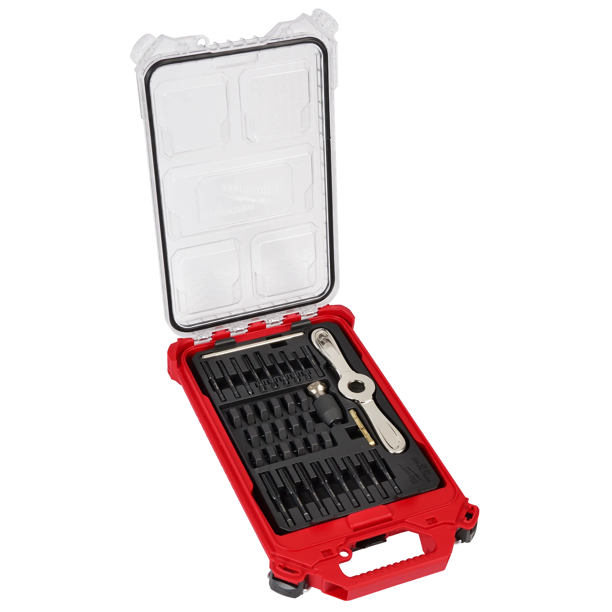 (38PC) Metric Tap & Die PACKOUT™ Set w/ Hex-LOK™ 2-in-1 Handle ...