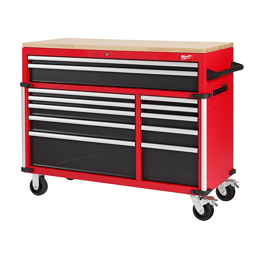 52" High Capacity Industrial 12-Drawer Mobile Workbench | Milwaukee Tool