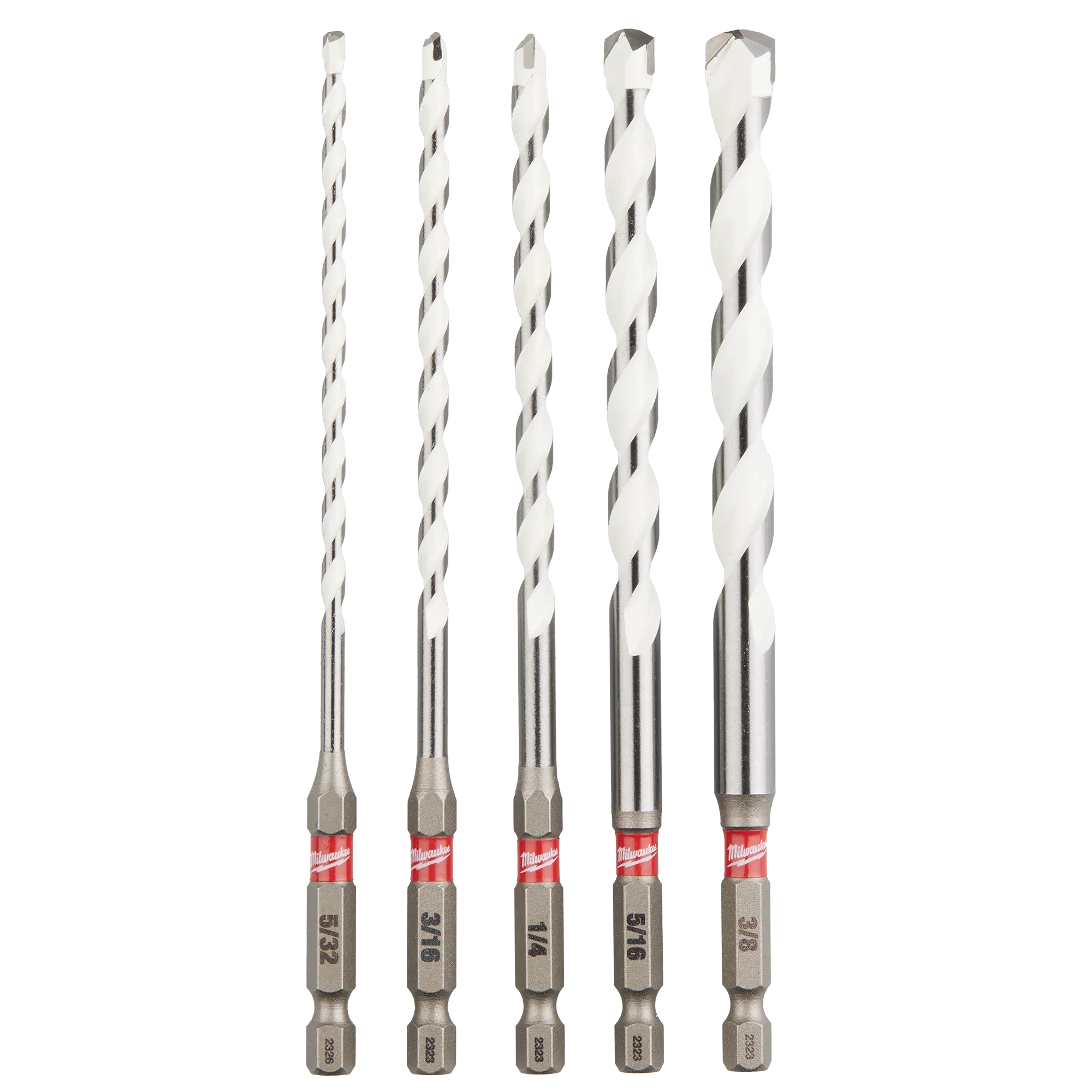 (5PC) SHOCKWAVE Impact Duty™ Carbide Multi-Material Drill Bit Set ...