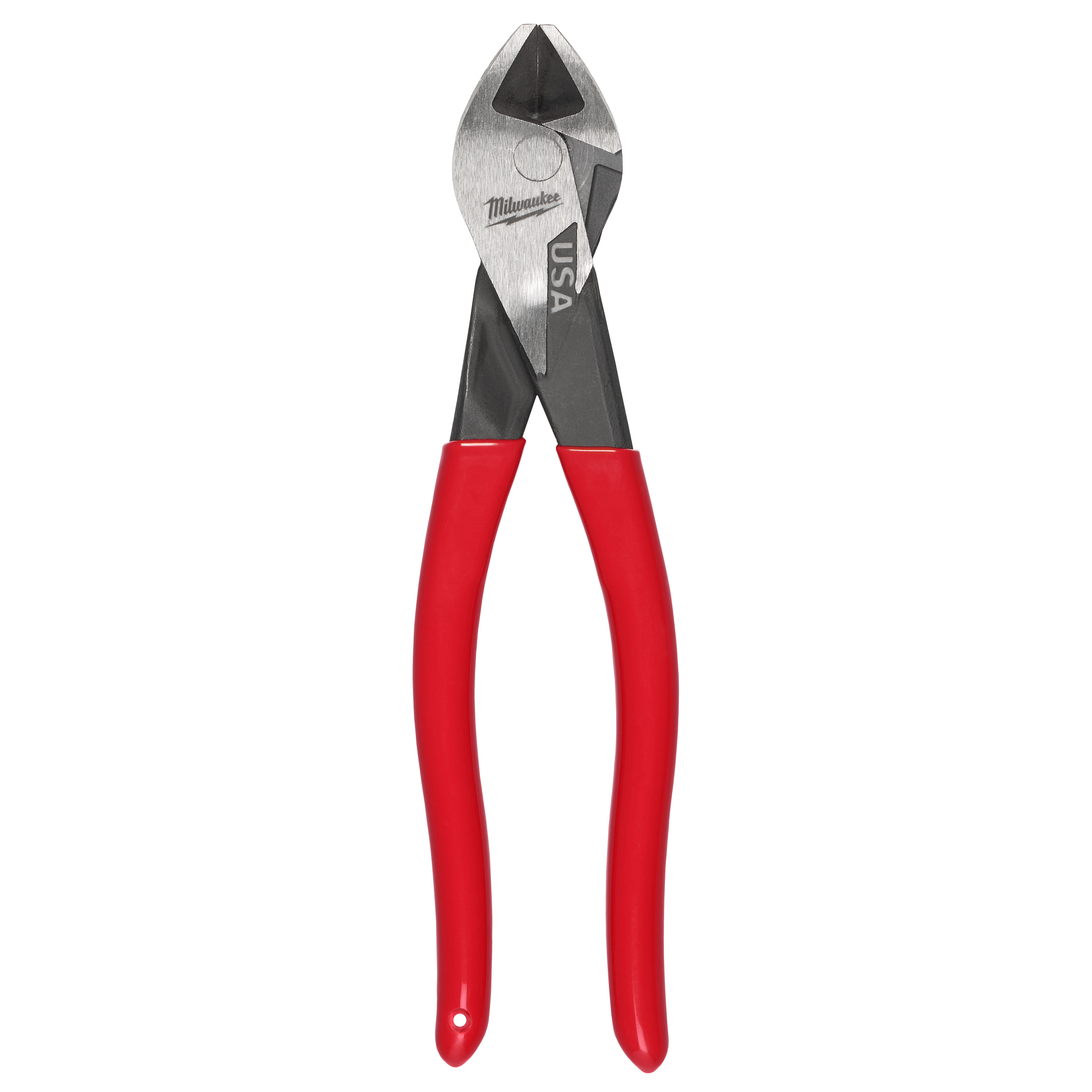 8" Angled Head Diagonal Dipped Grip Cutting Pliers (USA) | Milwaukee Tool