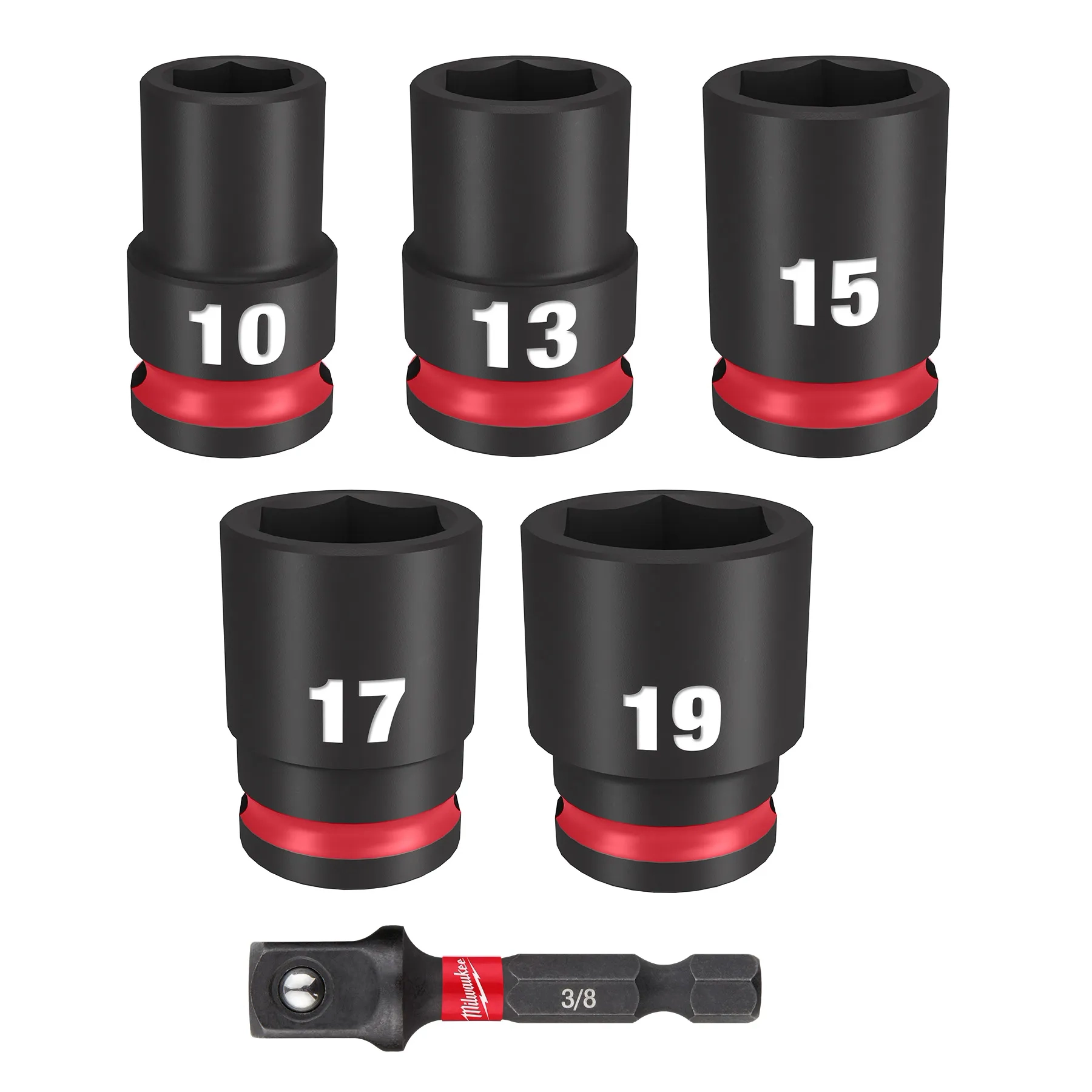 (6PC) SHOCKWAVE Impact Duty™ 3/8" Drive Metric Standard Socket Set ...
