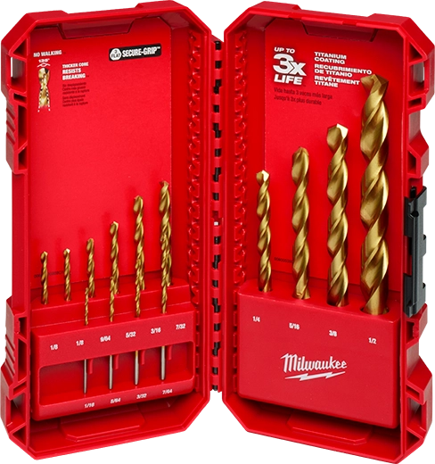 THUNDERBOLT® Titanium Drill Bit Set - 14PC | Milwaukee Tool