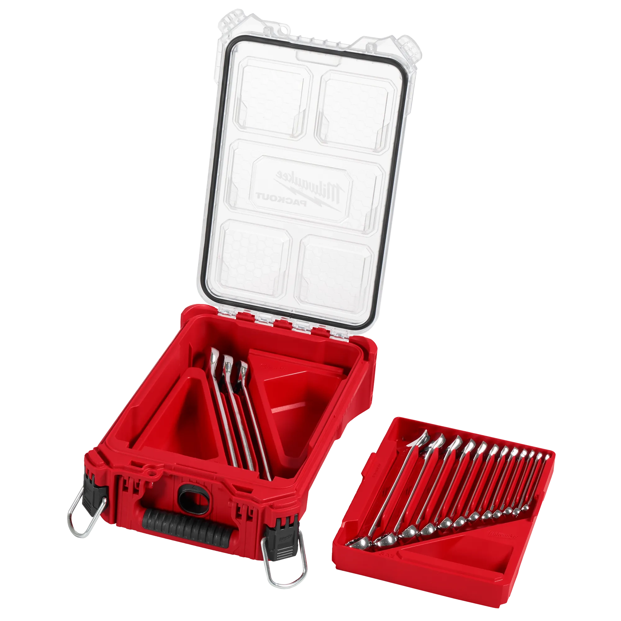 Juego de llaves combinadas SAE de 15 piezas con organizador compacto PACKOUT™ | Milwaukee Tool