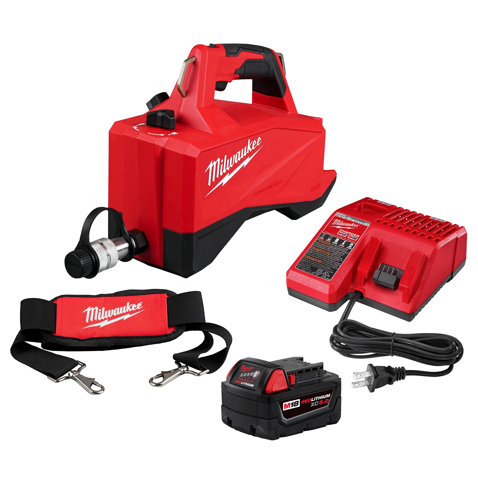 M18™ Brushless Single Acting 60in3 10,000PSI Hydraulic Pump | Milwaukee ...