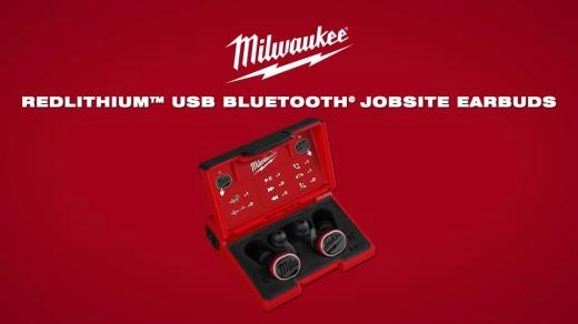 REDLITHIUM™ USB Bluetooth® Jobsite Ear Buds | Milwaukee Tool
