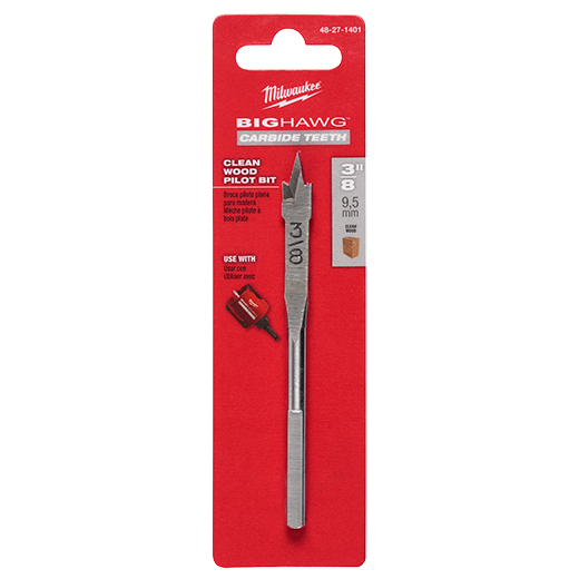 BIG HAWG™ with Carbide Teeth Clean Wood Pilot Bit | Milwaukee Tool
