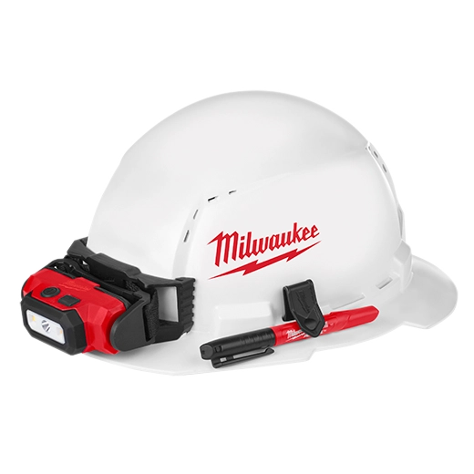 Full Brim Vented Hard Hats w/BOLT™ Accessory System | Milwaukee Tool