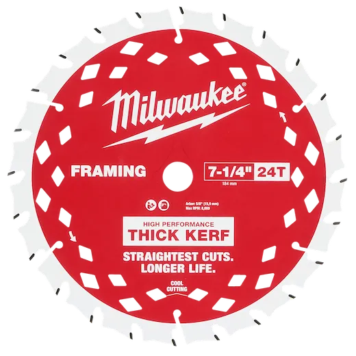 THICK KERF Framing Circular Saw Blades | Milwaukee Tool