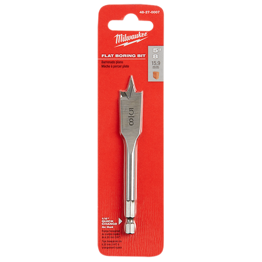 5/8" x 4.5" Flat Boring Spade Bit | Milwaukee Tool