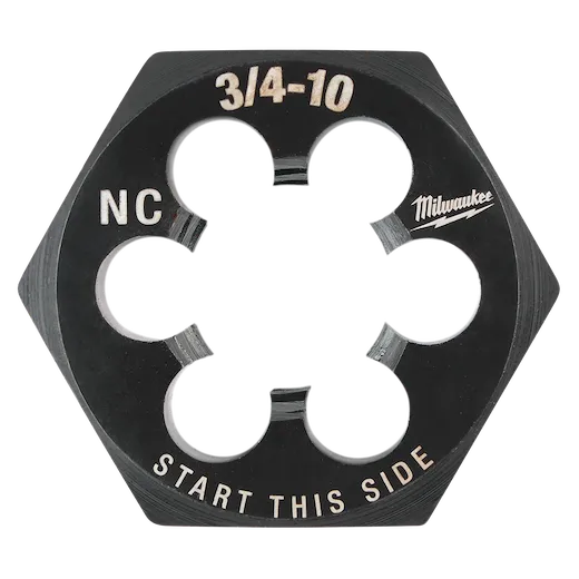 3/4"-10 NC 1-7/16" Hex Threading Die | Milwaukee Tool