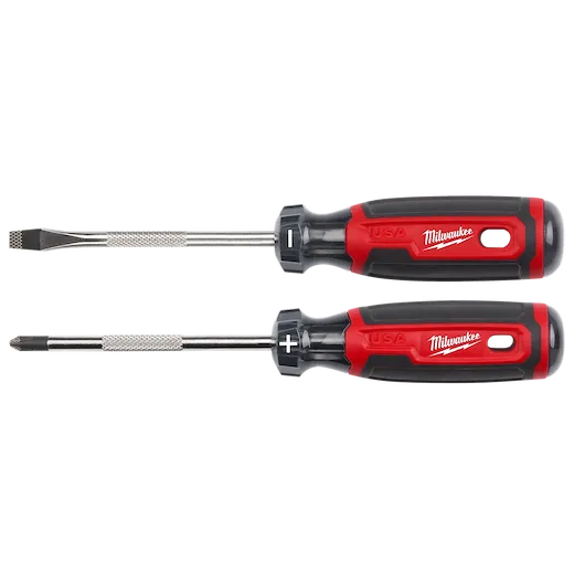 (2PC) Cushion Grip Screwdriver Set | Milwaukee Tool