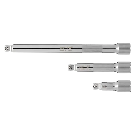 (3PC) 1/2” Drive Wobble Extension Set | Milwaukee Tool