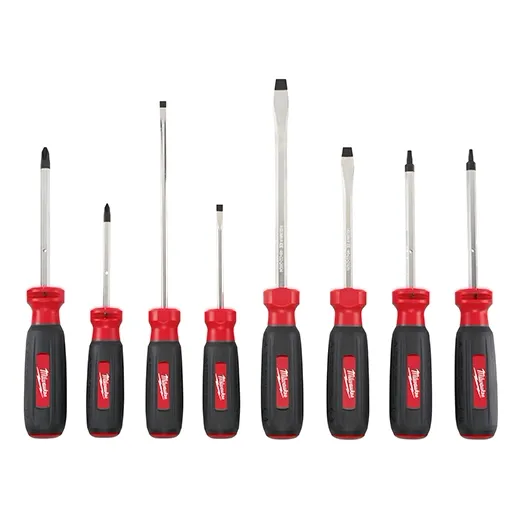 8 piece Screwdriver Set with Square Recess