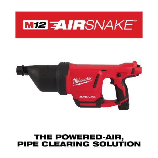 M12 AIRSNAKE Drain Cleaning Air Gun Kit | Milwaukee Tool