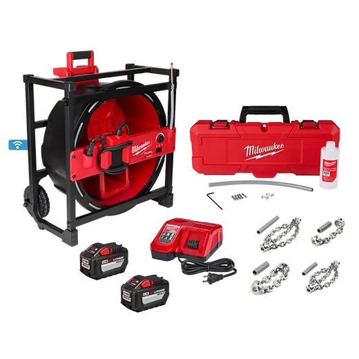 M18 FUEL™ High Speed Chain Snake for 1-1/2” – 4” Pipes | Milwaukee Tool