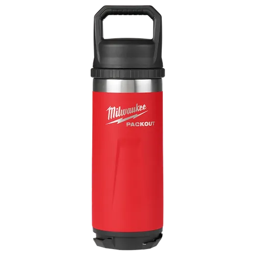 18oz Red PACKOUT™ Insulated Bottle with Chug Lid | Milwaukee Tool
