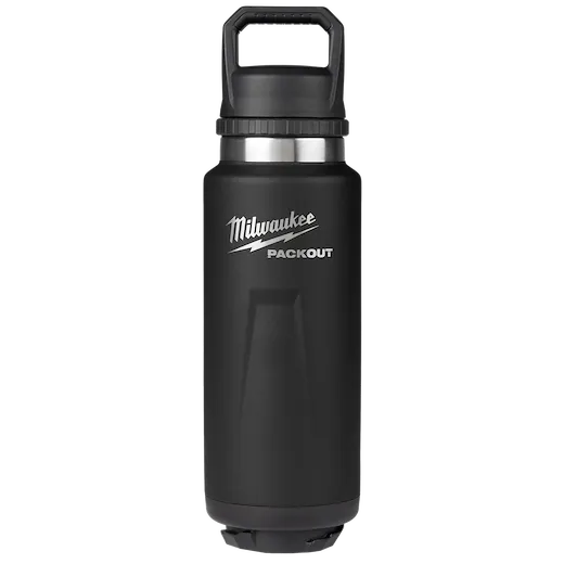 36oz Black PACKOUT™ Insulated Bottle with Chug Lid | Milwaukee Tool
