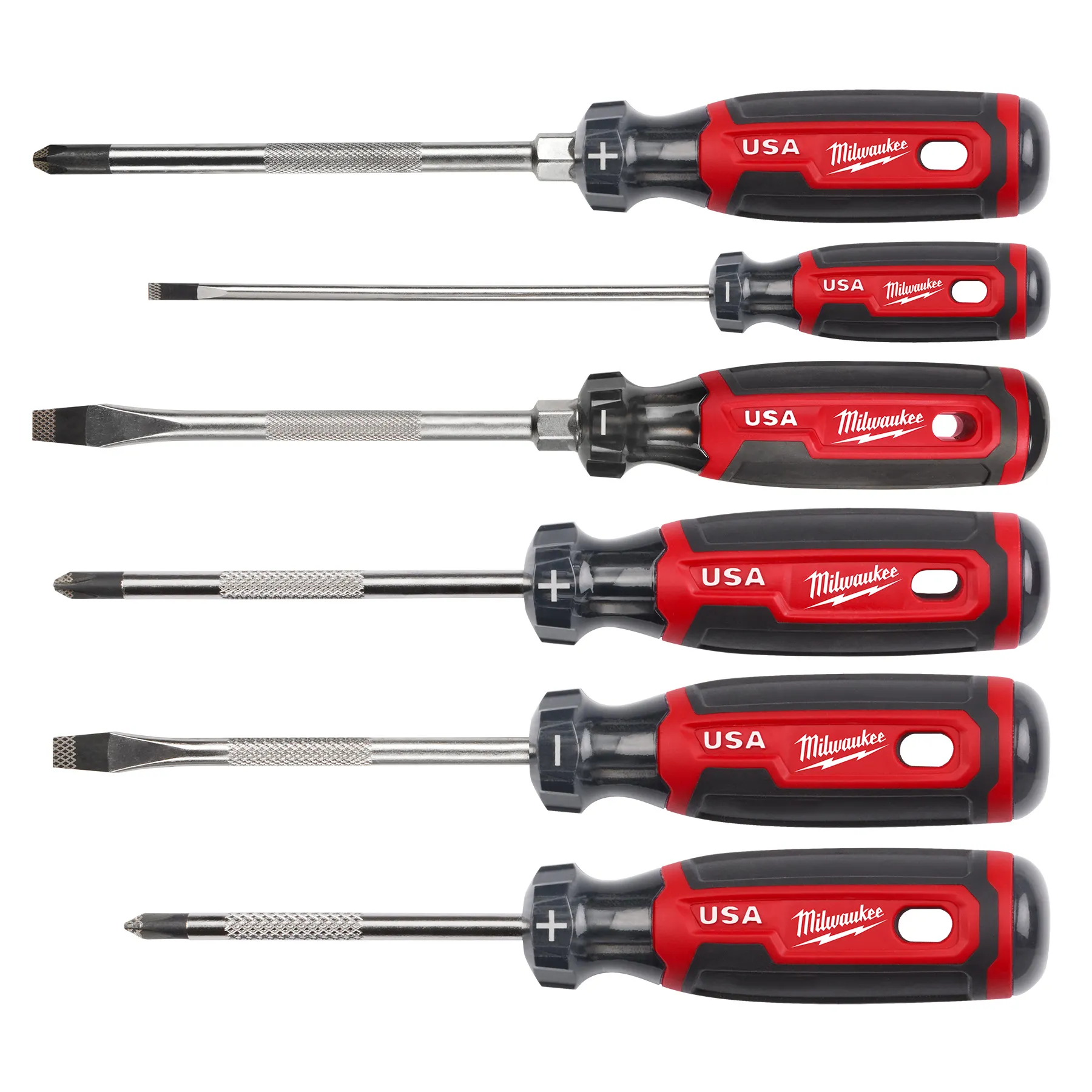 Juego de 6 piezas de destornilladores con empuñadura acolchonada (EE. UU.) | Milwaukee Tool
